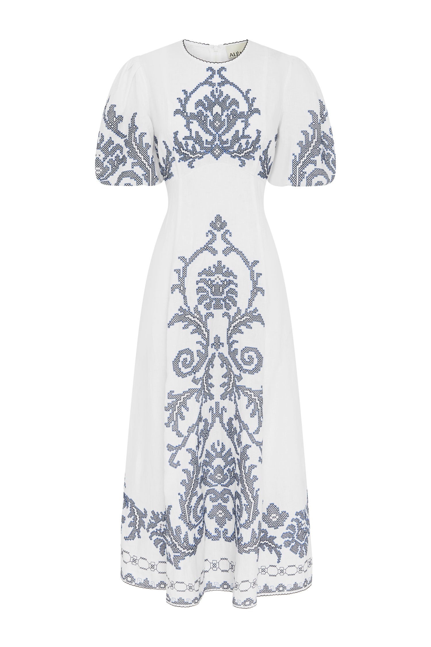 Hazel Embroidered Midi Dress – Samantha Ogilvie